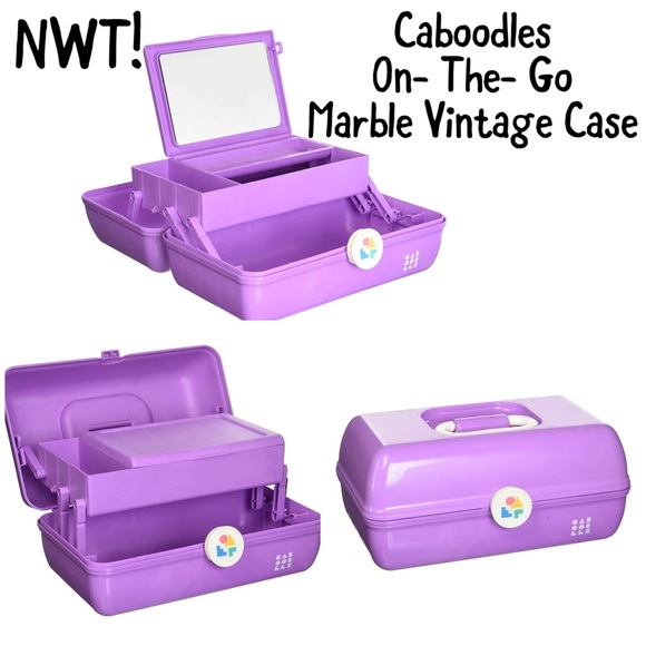 Caboodles | Bags | Nwt Caboodles Onthego Girl Purple Marble Vintage ...